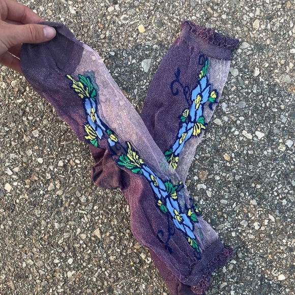 Accessories | Y2k Transparent Lace Sparkly Socks | Poshmark